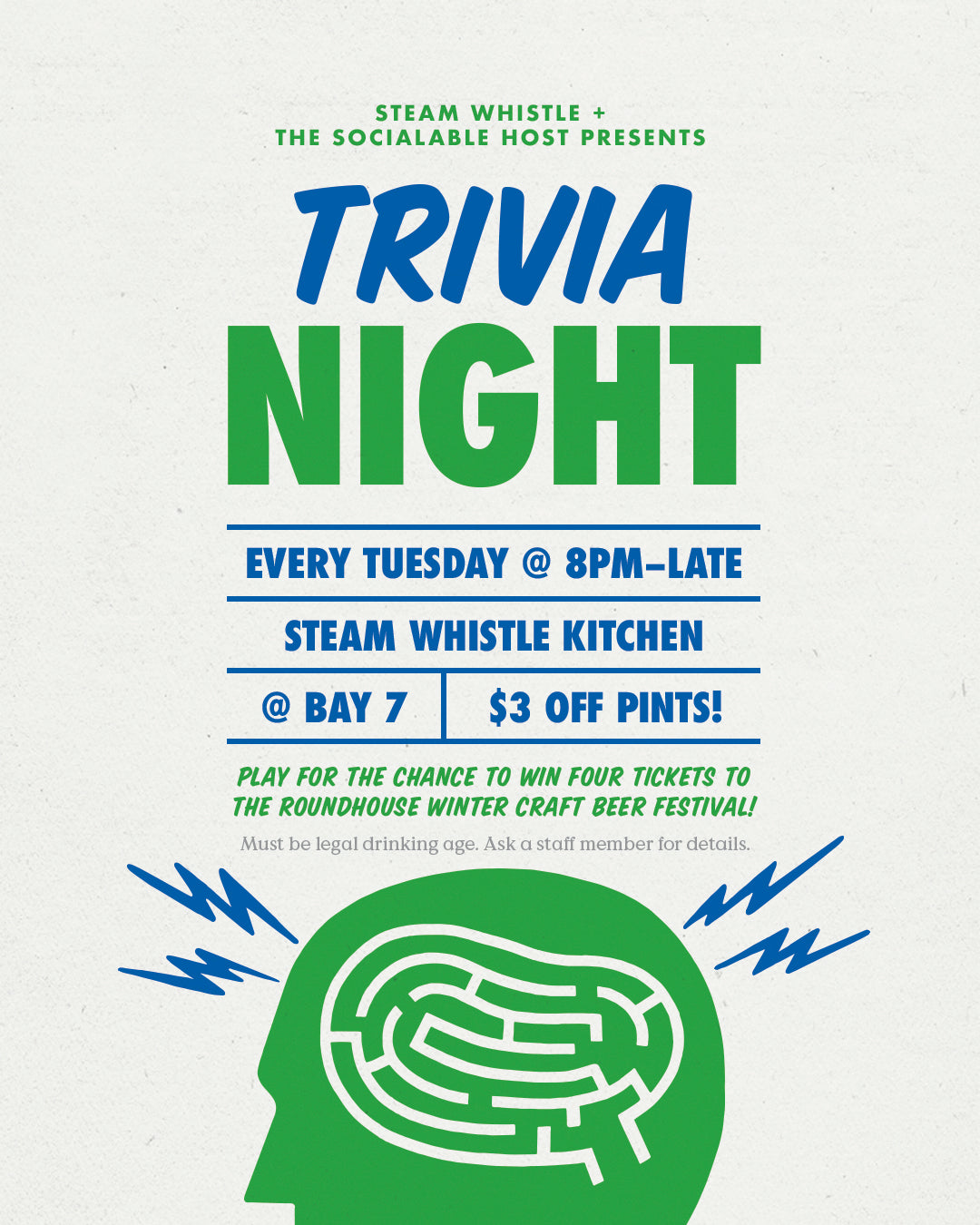 Tuesday Trivia Nights are BACK! – Steam Whistle Brewing